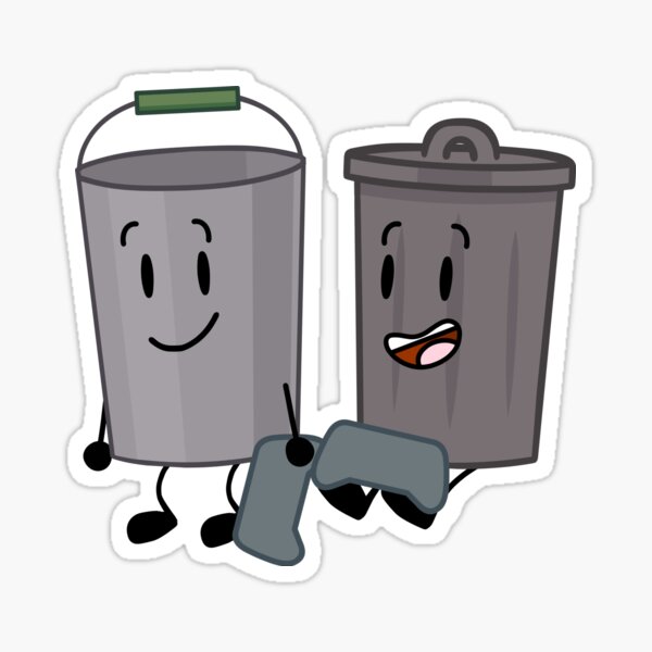 "Bucket & Bin" Sticker for Sale by wuggolo | Redbubble