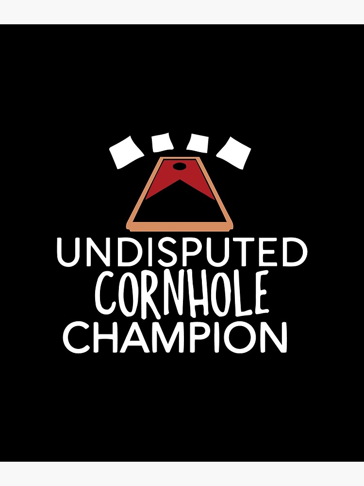 "Cornhole Champion, Humor Cornhole Player Gift" Art Print for Sale by ...