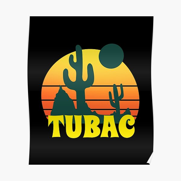 "Tubac Retro Cactus Sunset design" Poster for Sale by LadySaltwater ...
