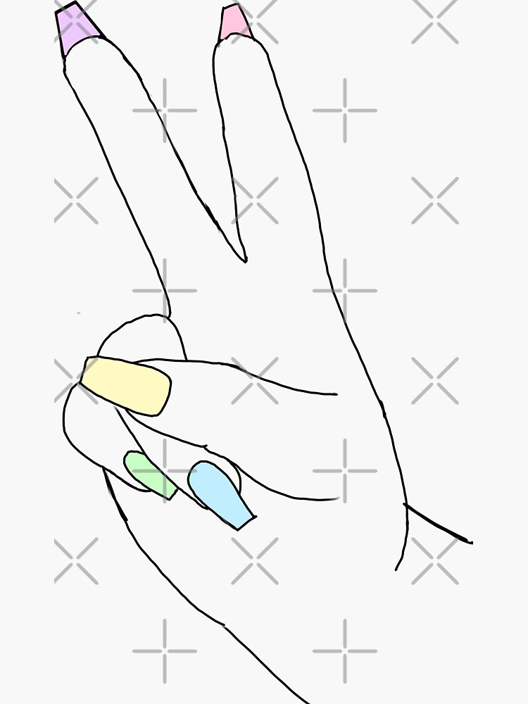 "Pastel Peace Sign ️ " Sticker for Sale by AestheticCorner | Redbubble