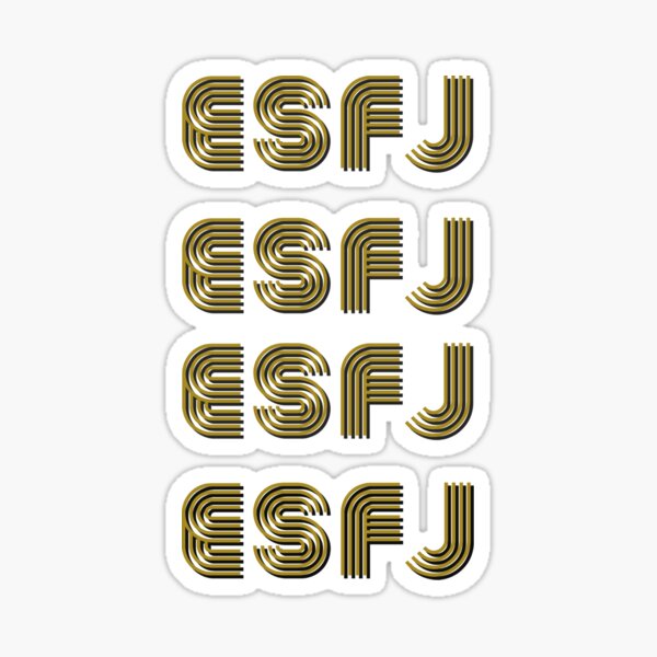 "ESFJ - Myers–Briggs Type Indicator" Sticker for Sale by CaughtInAStorm ...