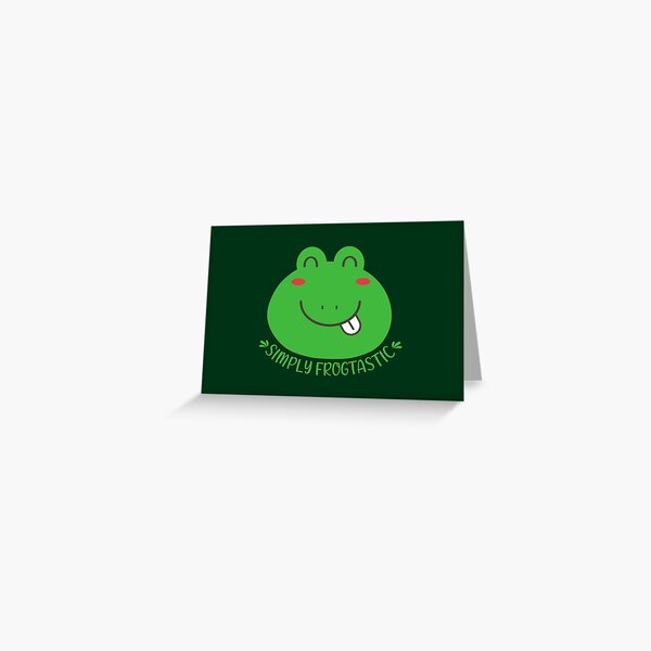 "Simply Frogtastic Kawaii frog" Greeting Card by KawaiiPark | Redbubble