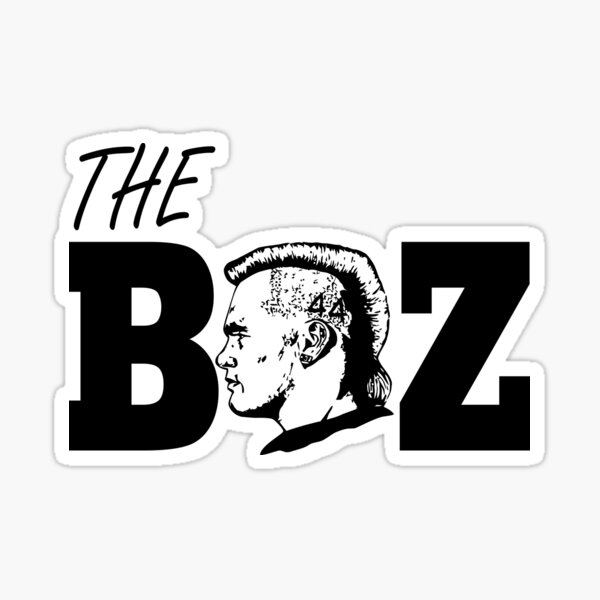 "The BOZ Brian Bosworth" Sticker for Sale by elkady11 | Redbubble