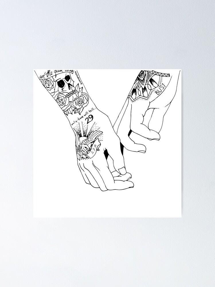 "Ziam Hand Tattoos" Poster for Sale by dabrasian | Redbubble