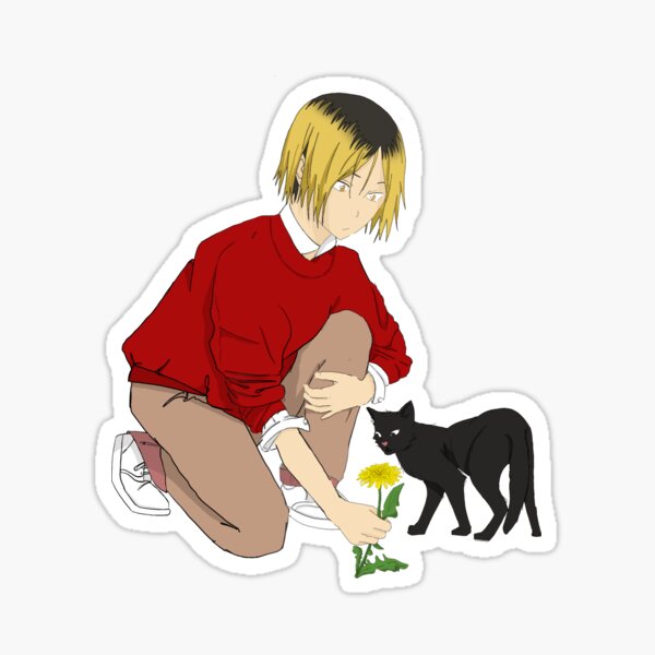 "Neko Kenma " Sticker by Shirayukihimexo | Redbubble