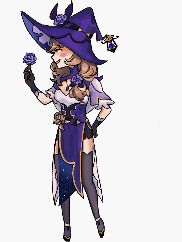 "Lisa Genshin Impact" Sticker for Sale by cherrybunne | Redbubble