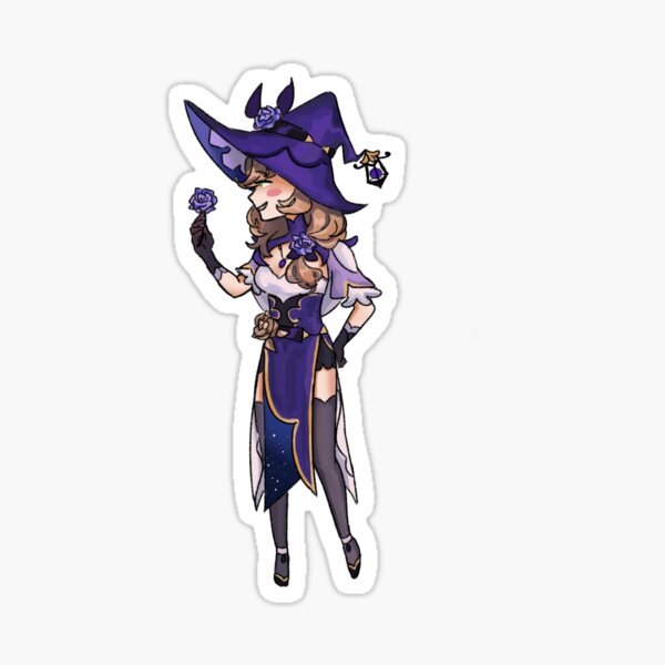 "Lisa Genshin Impact" Sticker for Sale by cherrybunne | Redbubble