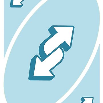 "Blue Uno Reverse Card" Sticker for Sale by rachelsuli | Redbubble
