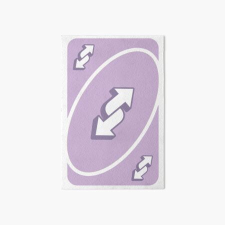 "Purple Uno Reverse Card" Art Board Print for Sale by rachelsuli ...