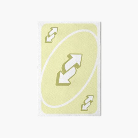 "Yellow Uno Reverse Card" Art Board Print by rachelsuli | Redbubble