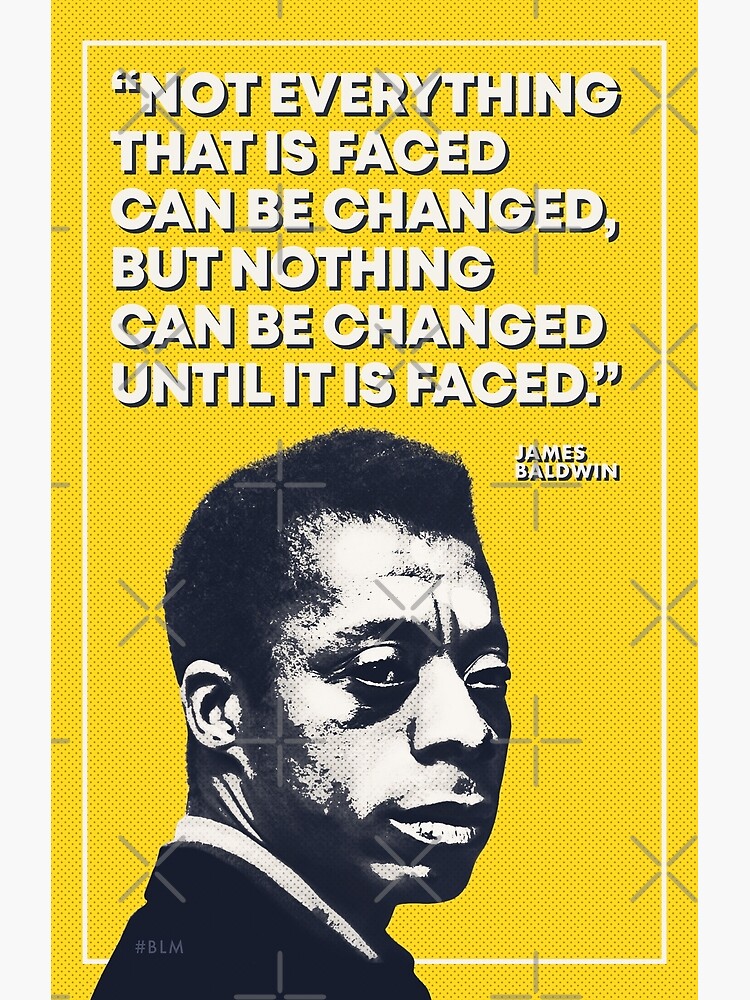 "James Baldwin w/ Quote" Poster for Sale by SergioAS | Redbubble