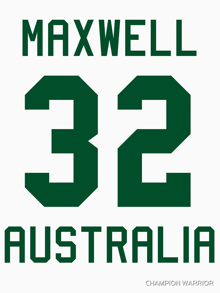 "Glenn Maxwell | 32 | Australian Cricket Jersey" T-shirt for Sale by ...
