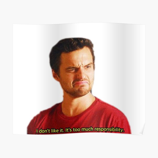 "Nick Miller Sticker" Poster for Sale by Kiyomikitty | Redbubble