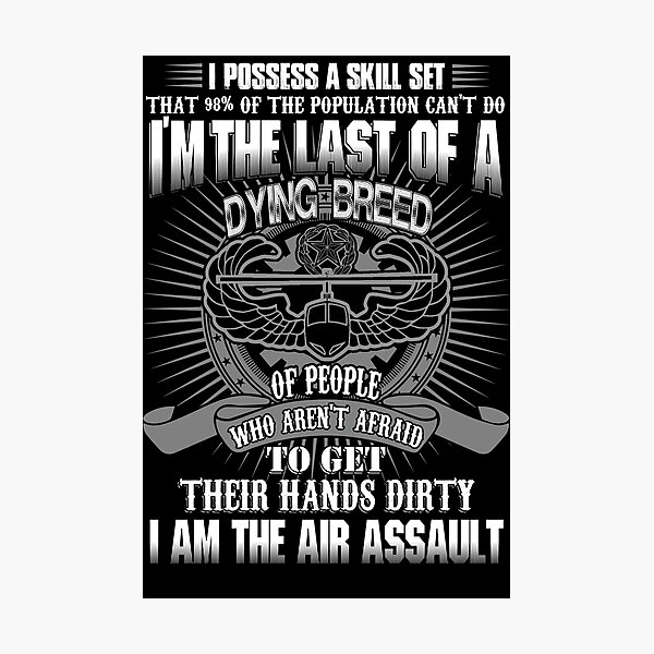 Air Assault Badge Armored Vehicles Air Assault Hats Assault Rifle So Photographic Print For