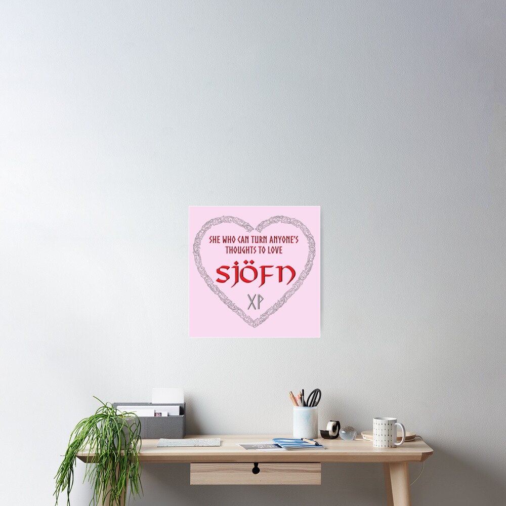 "Sjofn, Norse Goddess of Love" Poster by Prints4Pagans | Redbubble