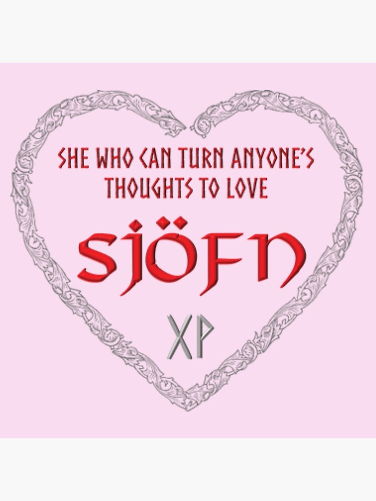 "Sjofn, Norse Goddess of Love" Poster by Prints4Pagans | Redbubble
