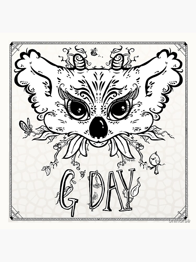 "G'day mate" Poster for Sale by unihorse | Redbubble