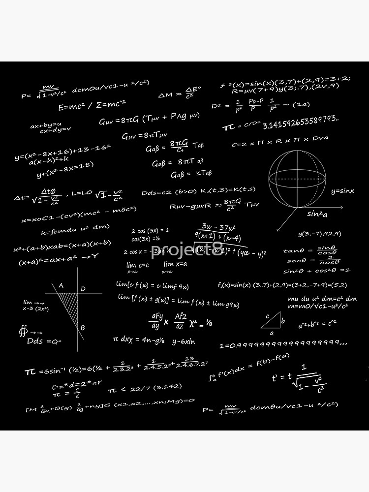"Mathematical Equations" Sticker for Sale by project8 | Redbubble