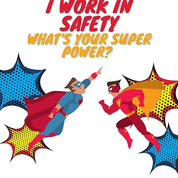 "Safety Super Hero" Sticker for Sale by dollymademe | Redbubble
