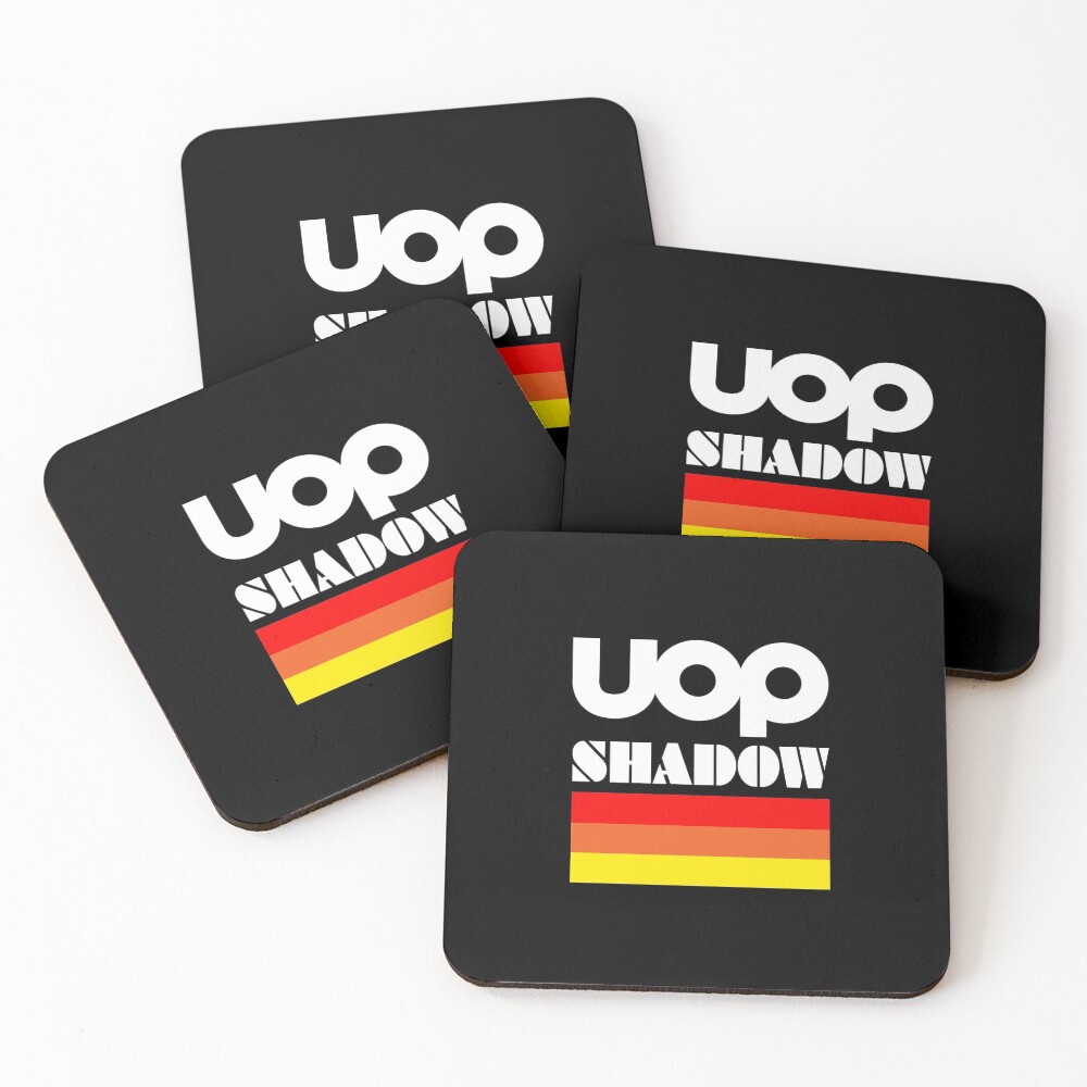 "UOP Shadow retro F1 sponsor block logo - small" Coasters (Set of 4) by ...