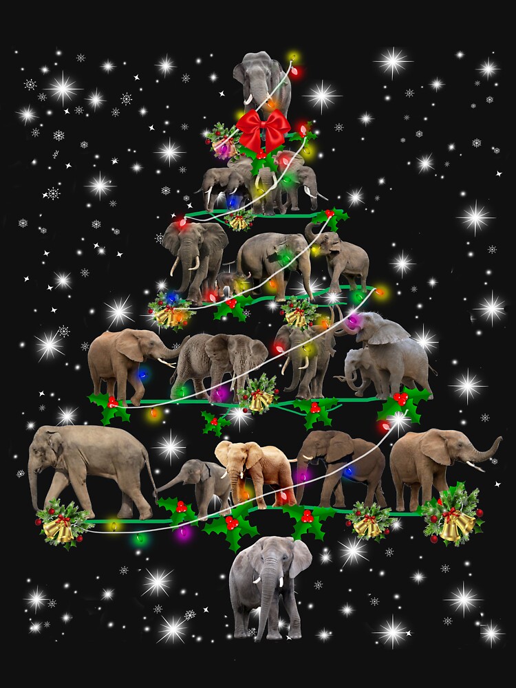 "Funny Christmas Elephant Lovers Gift" Essential T-Shirt for Sale by ...