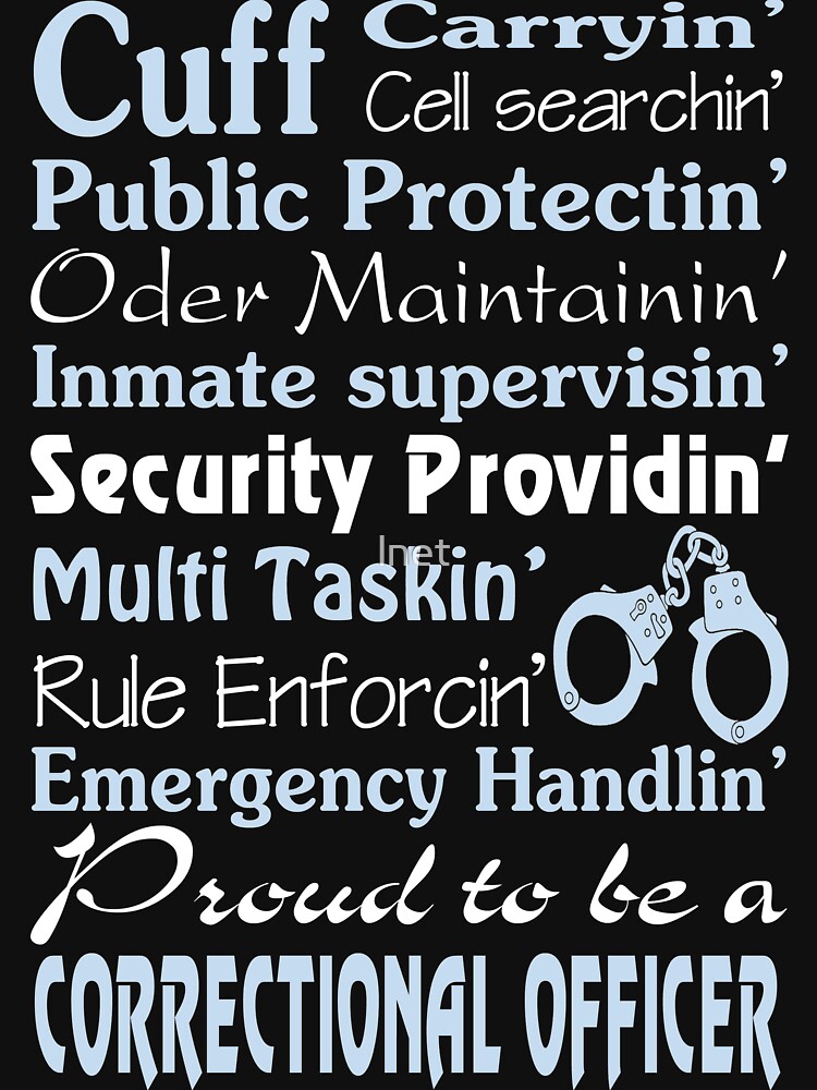 "correctional officer retired Correctional Officer Inspired T Shirts co ...