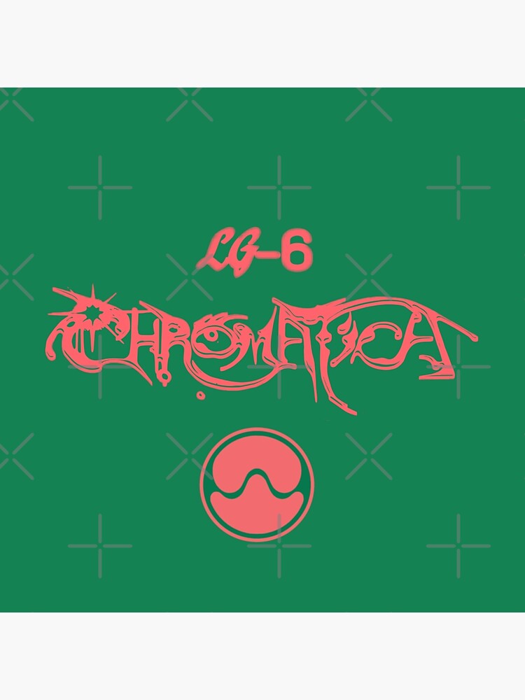 "Chromatica Logo, Typo and Lg6 with sine" Photographic Print by ...