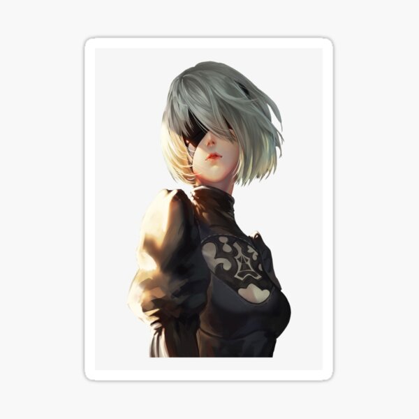 "2B Nier Automata" Sticker for Sale by sweahty | Redbubble