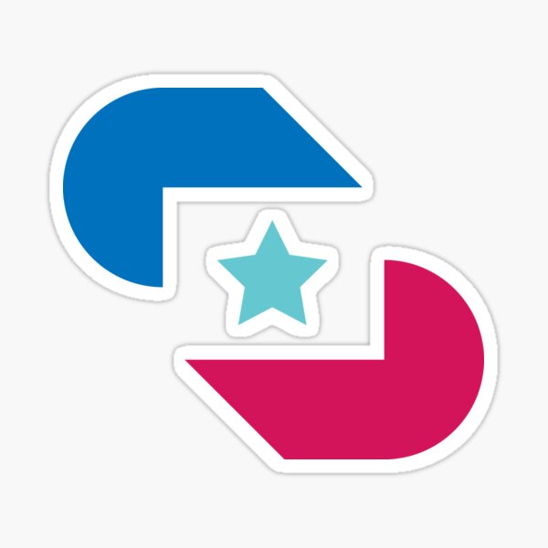 "star logo " Sticker for Sale by miro992 | Redbubble