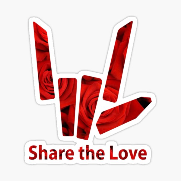 "Share The Love" Sticker for Sale by Cobebandiem | Redbubble