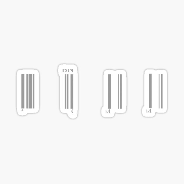 "Minimalistic barcode design. Be modern" Sticker by Shirtfull | Redbubble