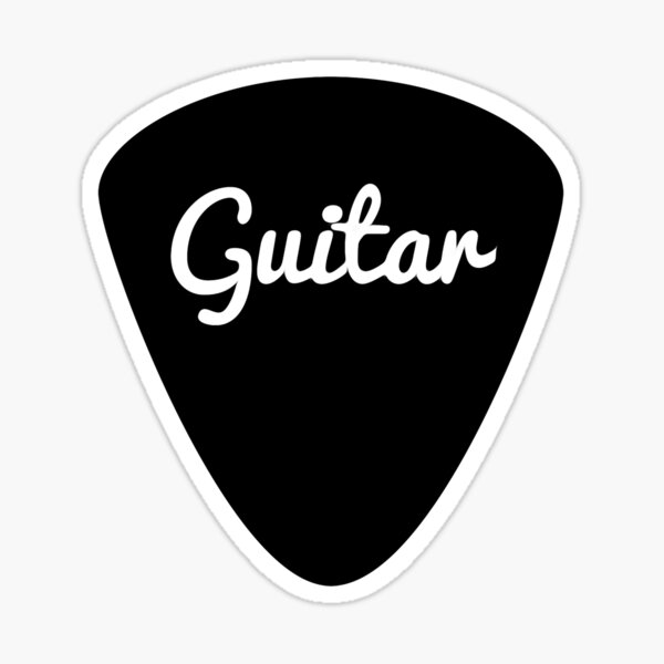 "Guitar Pick" Sticker for Sale by Christoferos | Redbubble