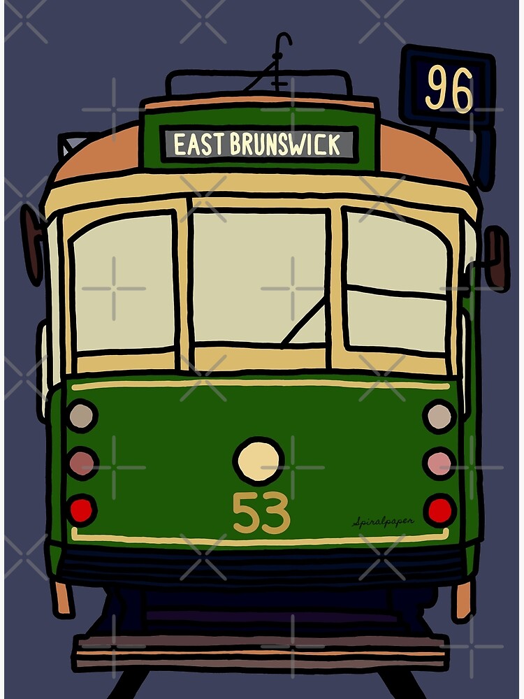 "Melbourne Tram - No.96 to Brunswick East" Poster for Sale by ...