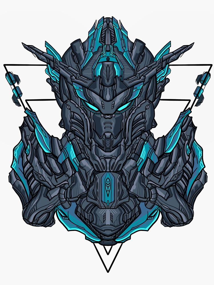"Gundam Exia" Sticker for Sale by ashtermecha | Redbubble