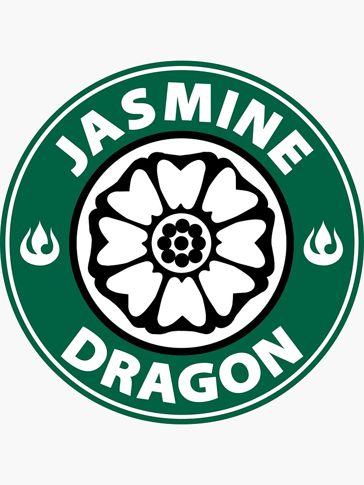 "Jasmine Dragon Tea Shop" Sticker by romervon | Redbubble