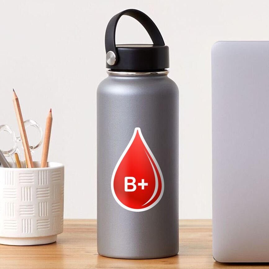 "B+ Blood Type / Group Rh (Rhesus) Positive" Sticker for Sale by almost ...