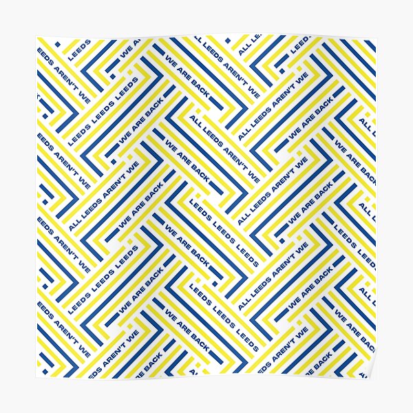 "Leeds Pattern" Poster for Sale by Blaacklight | Redbubble