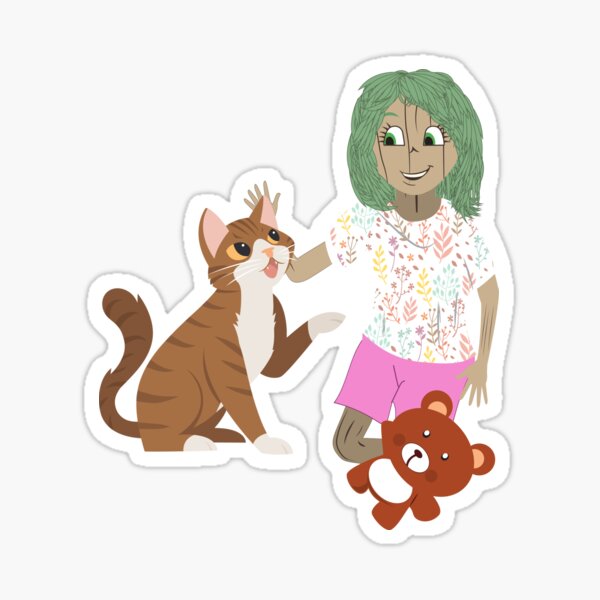 "Wilma loving writing in her Spiral Notebook " Sticker for Sale by ...