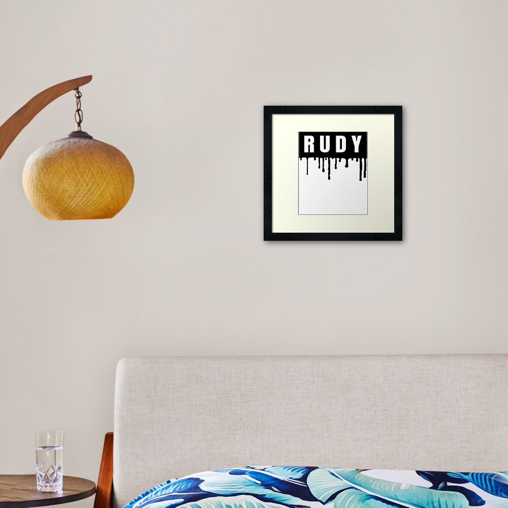 "Rudy Giuliani Hair Dye Fail Dripping Running Down Face" Framed Art ...