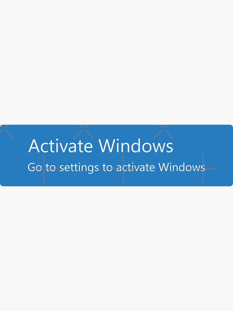 "Activate Windows Sticker" Sticker for Sale by kiee | Redbubble