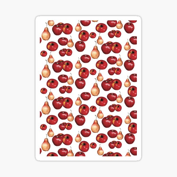 "Frutta - Pera mela tex" Sticker by patrizialevi | Redbubble
