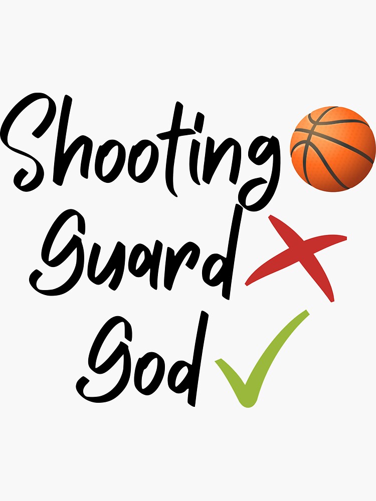 "Shooting God" Sticker for Sale by StreetballWear | Redbubble