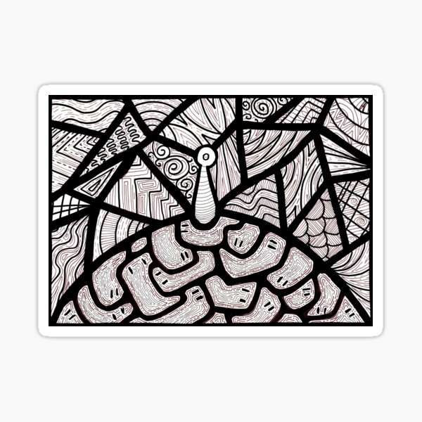 "Empty Scream" Sticker by HORVAC | Redbubble