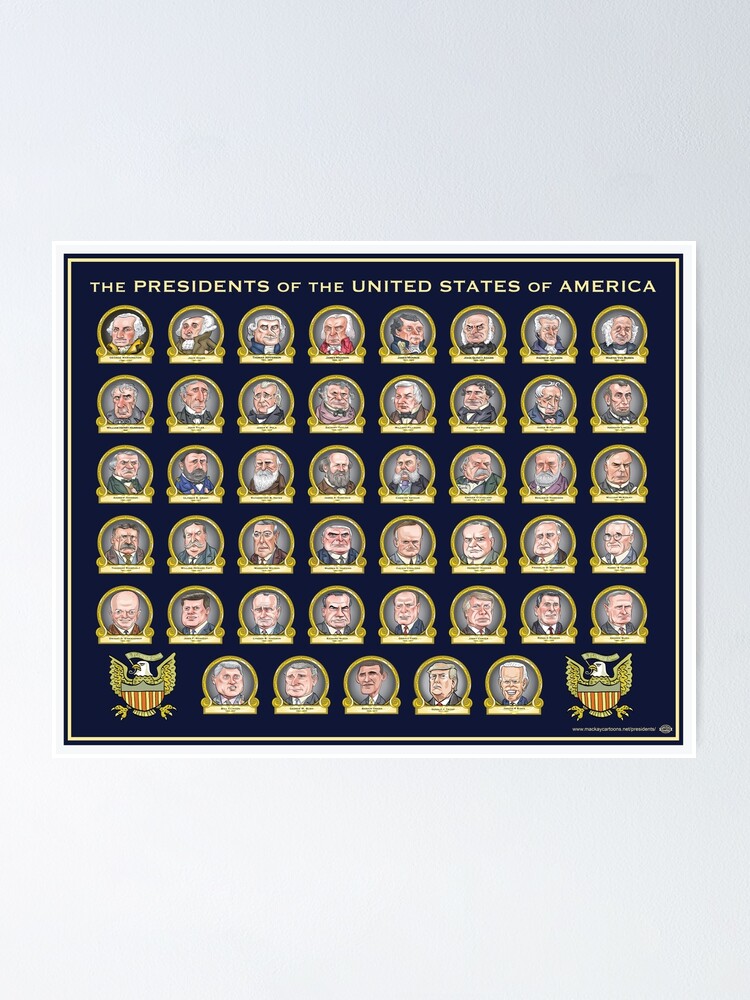 "Presidents of the United States of America (Design Two)" Poster for ...