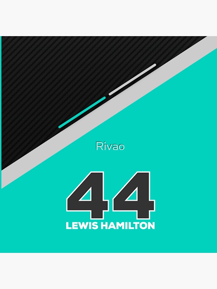 "Lewis Hamilton 44" Throw Pillow for Sale by Rivao | Redbubble
