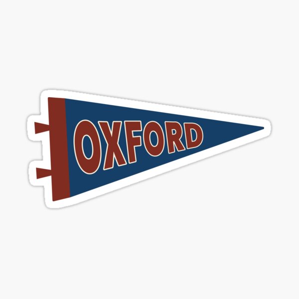 "Oxford Pennant Flag" Sticker for Sale by CocoandDaisy | Redbubble
