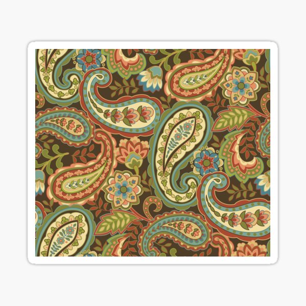 "Organic Paisley" Sticker for Sale by bpixton | Redbubble