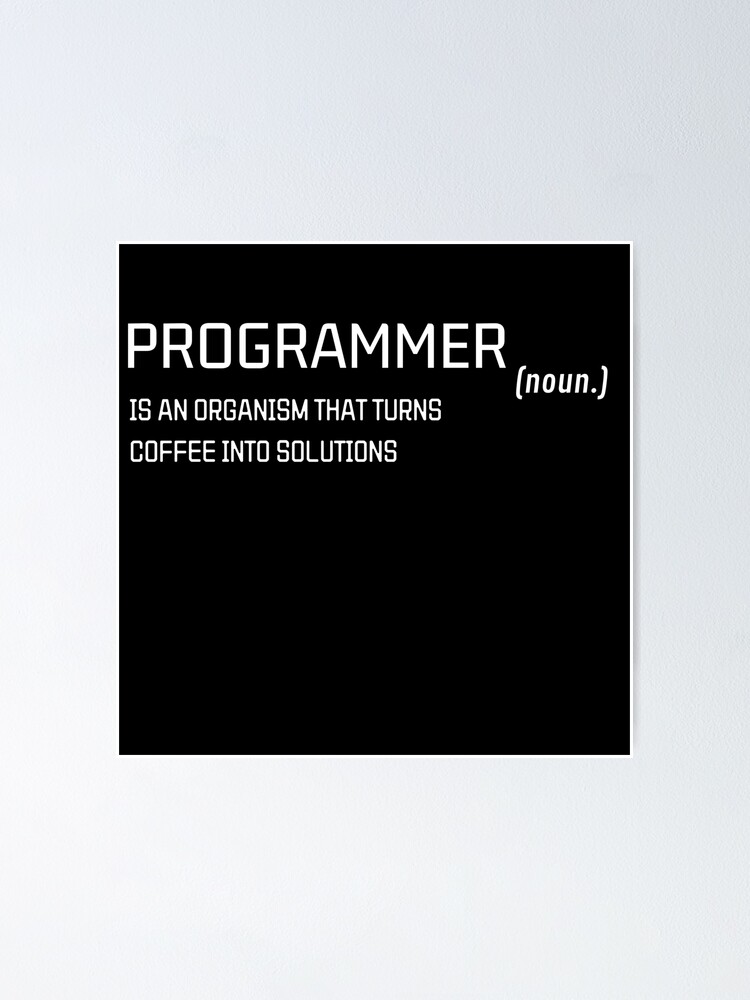 "Programmer Definition - Funny Programming " Poster by DevGoodies ...