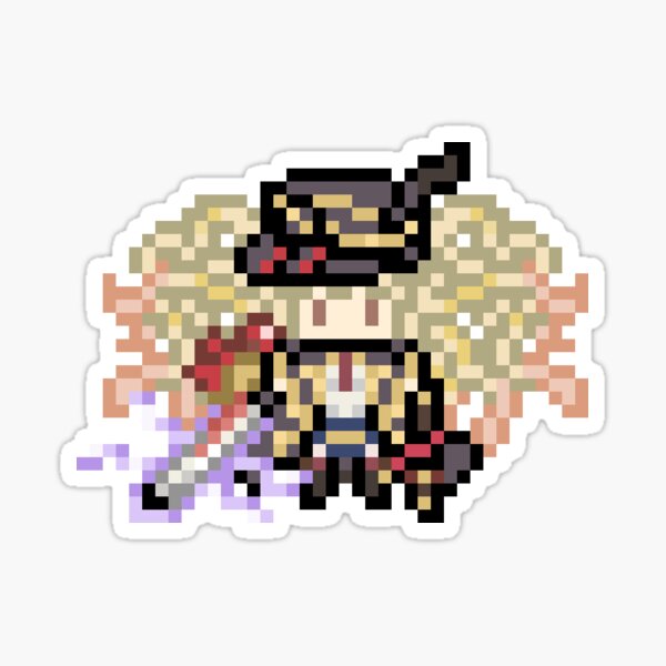 "Granblue Fantasy Pixel Monika Sticker" Sticker for Sale by ...