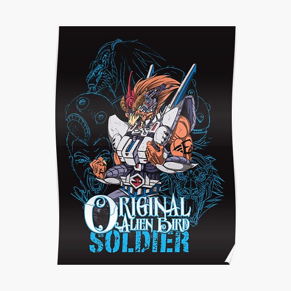 "Original Alien Bird SOLDIER" Poster by VortexDesigns | Redbubble